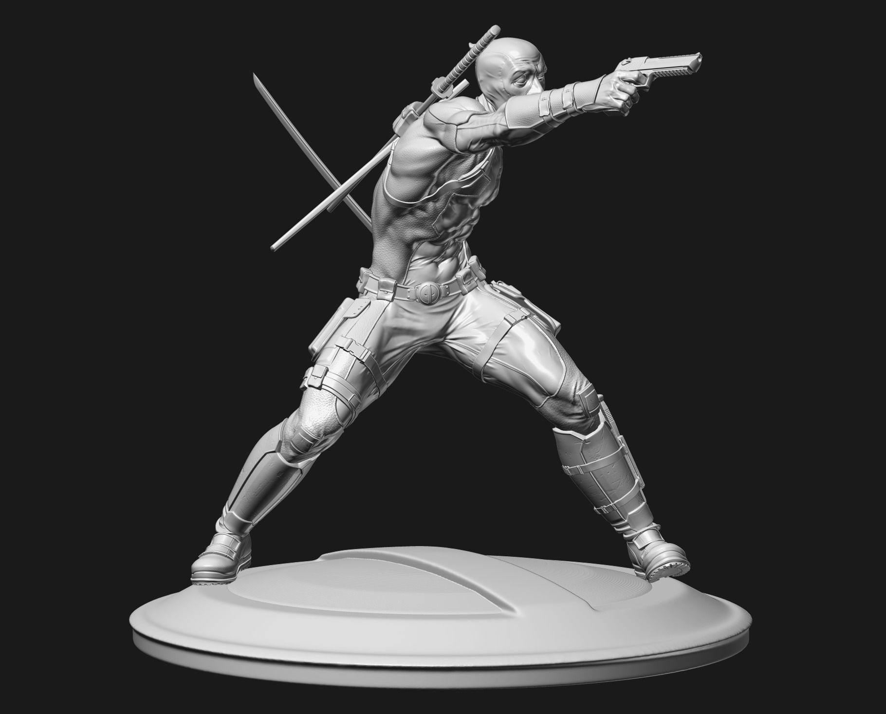 Deadpool 3D model 3D printable | CGTrader