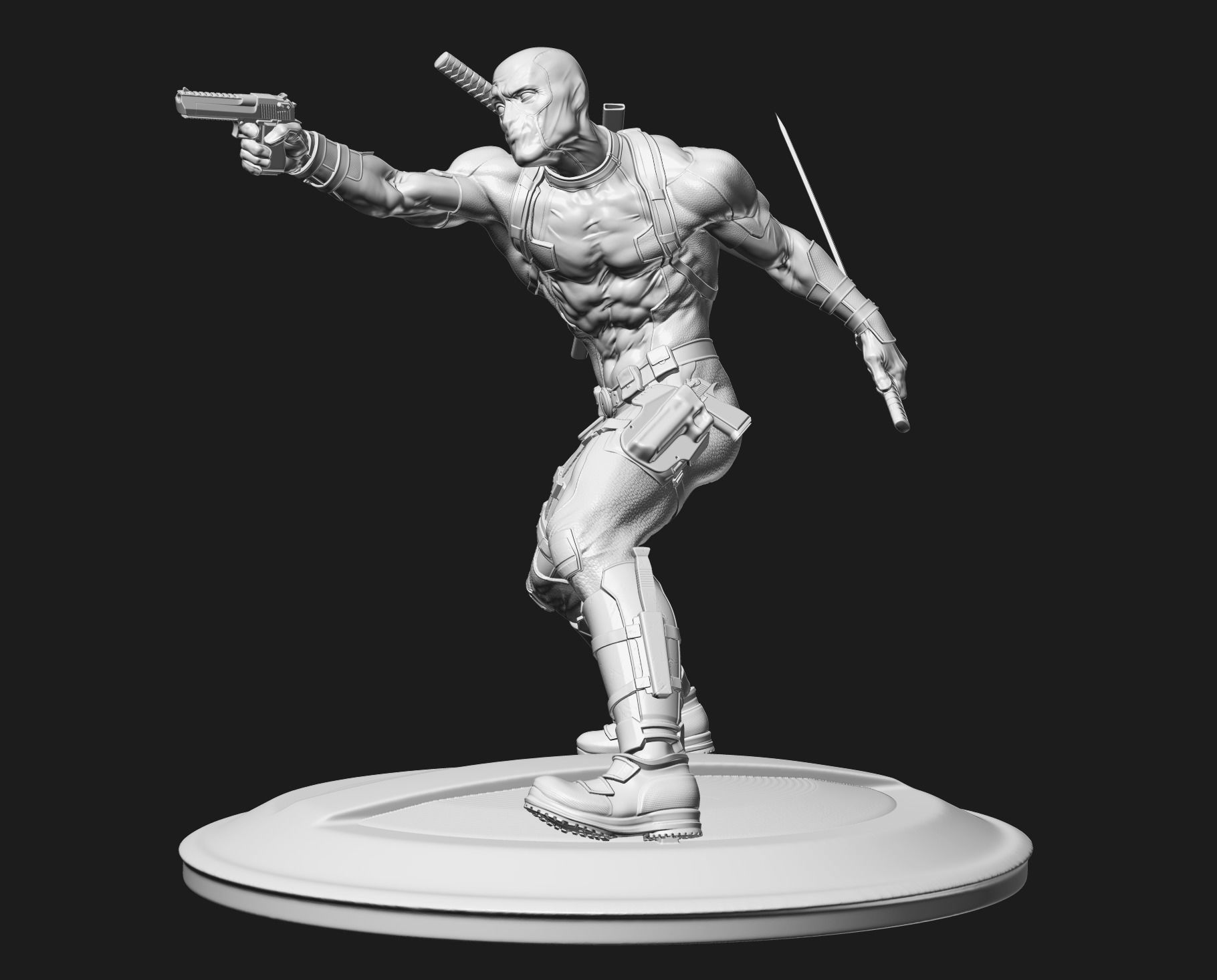 Deadpool 3D model 3D printable | CGTrader