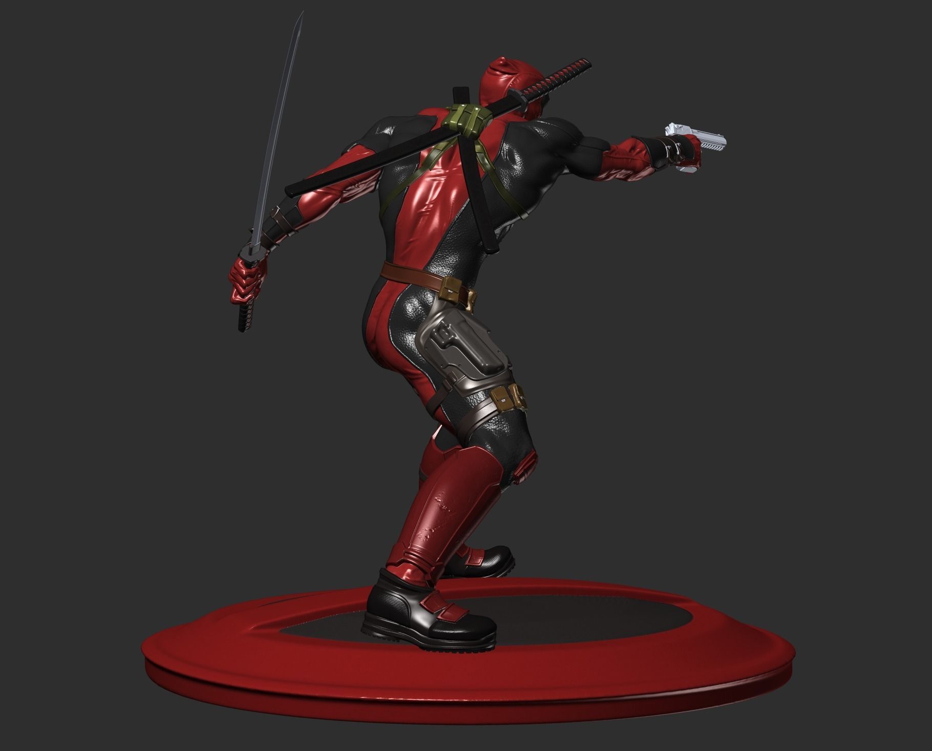 Deadpool 3D model 3D printable | CGTrader