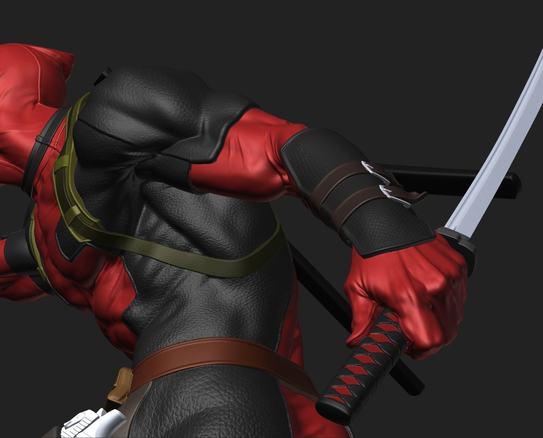 Deadpool 3D model 3D printable | CGTrader