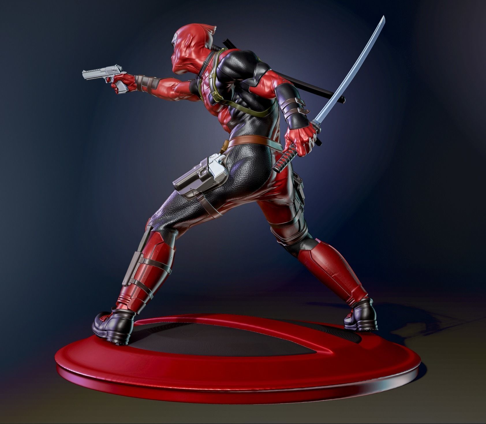 Deadpool 3D model 3D printable | CGTrader