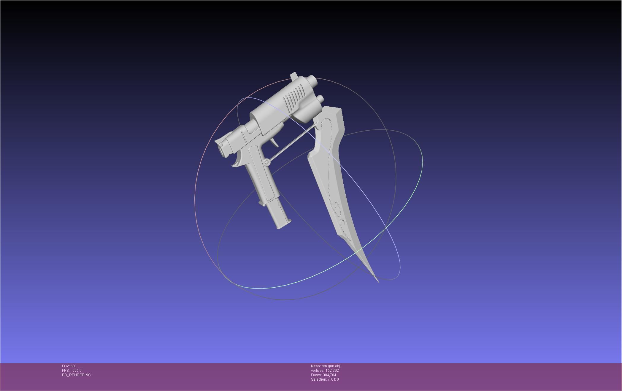 RWBY Ren Gun Basic Model 3D model | CGTrader