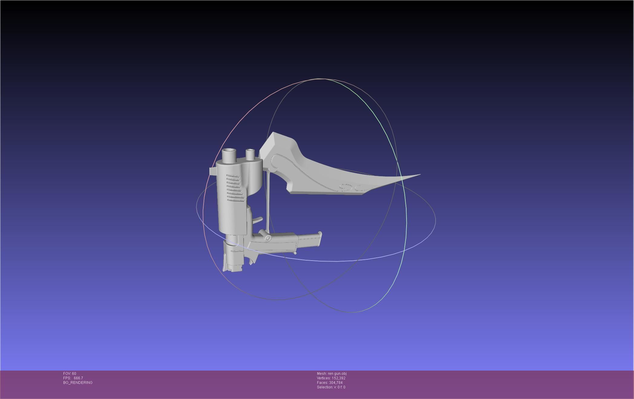RWBY Ren Gun Basic Model 3D model | CGTrader