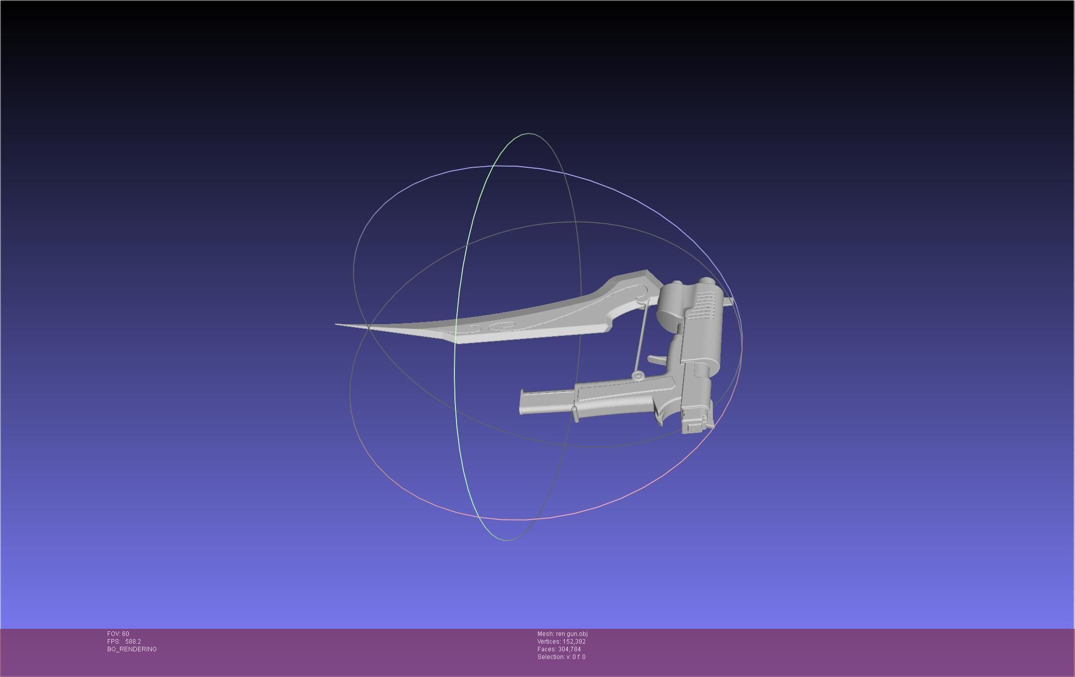 RWBY Ren Gun Basic Model 3D model | CGTrader