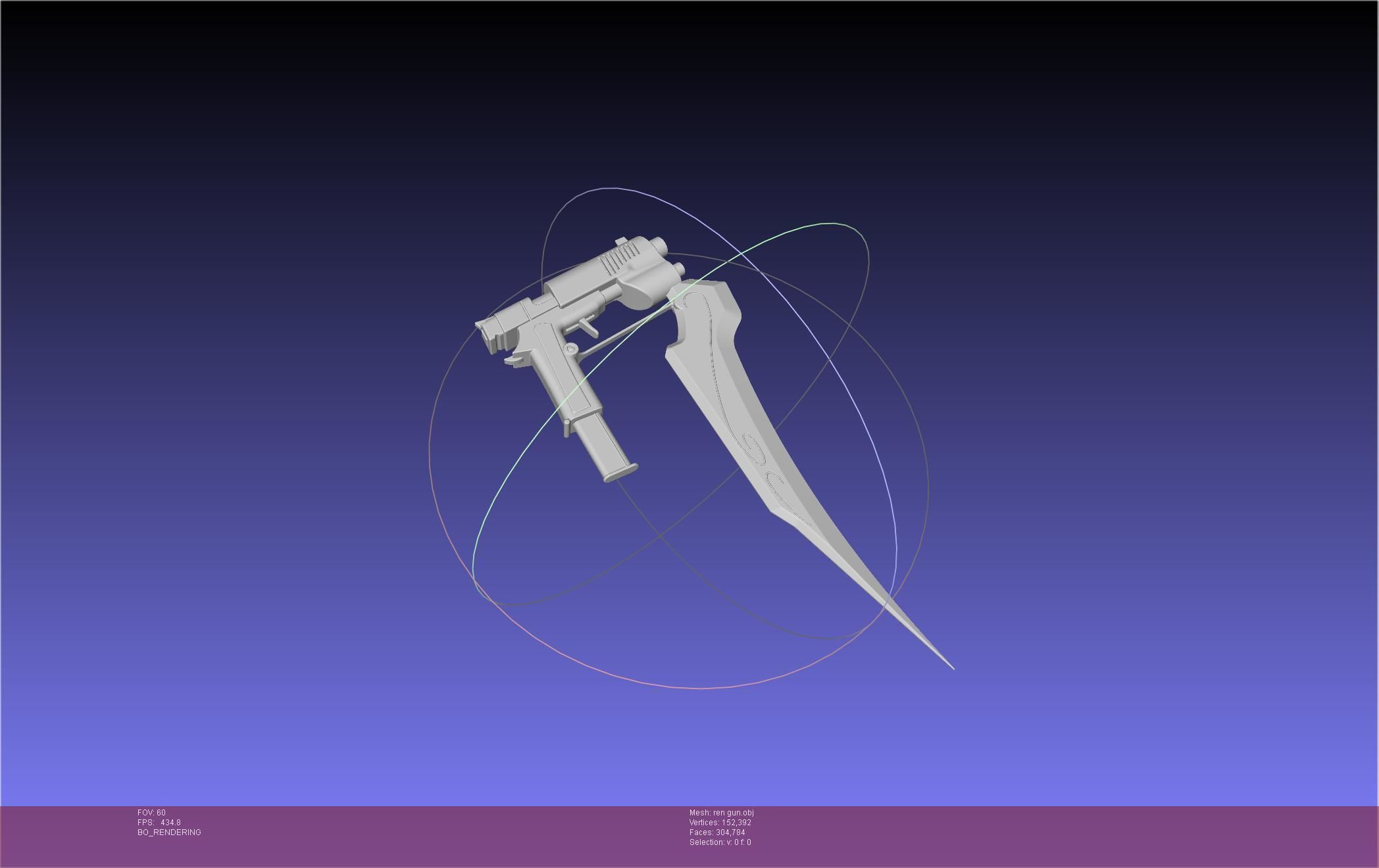 RWBY Ren Gun Basic Model 3D model | CGTrader