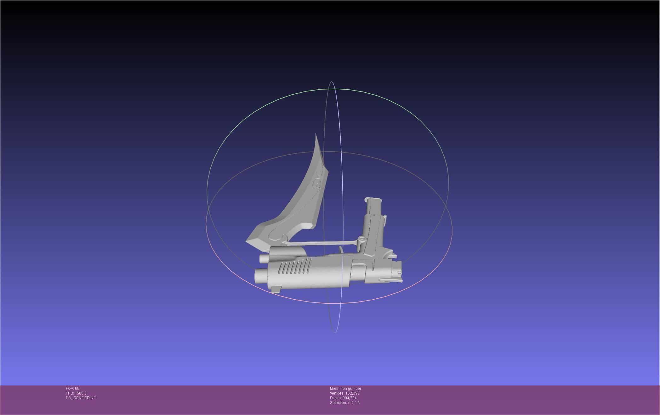 RWBY Ren Gun Basic Model 3D model | CGTrader