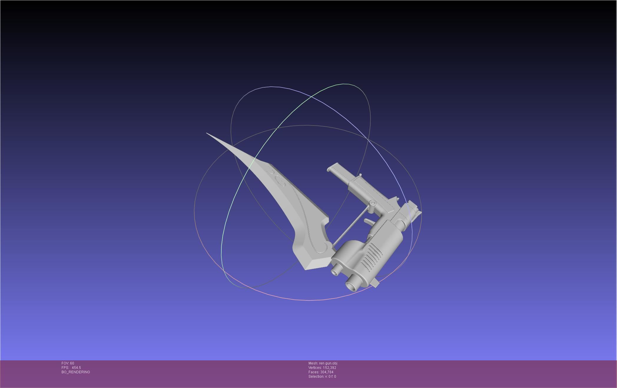 RWBY Ren Gun Basic Model 3D model | CGTrader