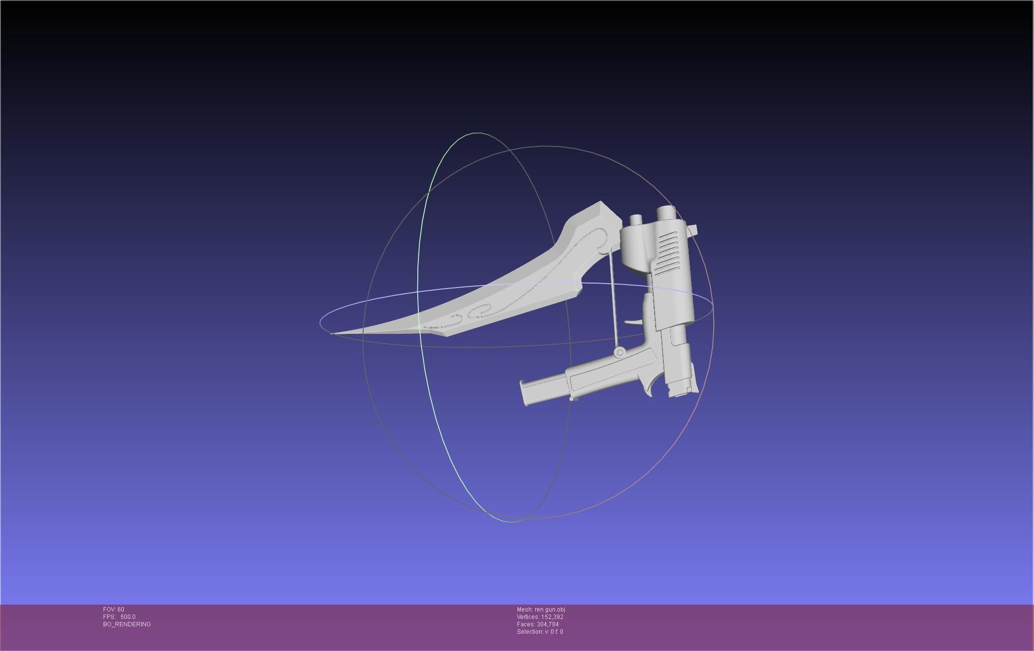 RWBY Ren Gun Basic Model 3D model | CGTrader