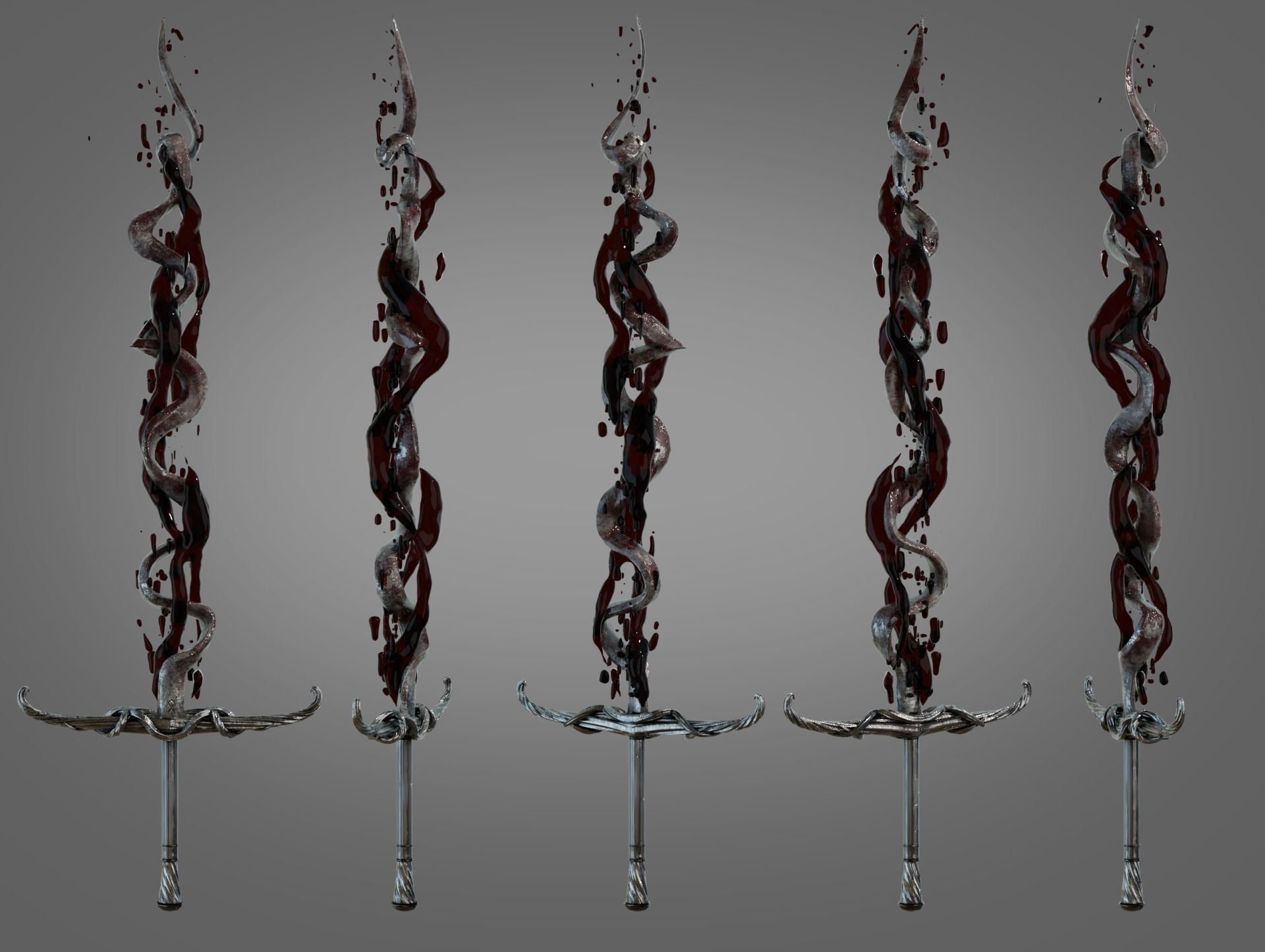 3D model Distorted Bloody Sword VR / AR / low-poly | CGTrader