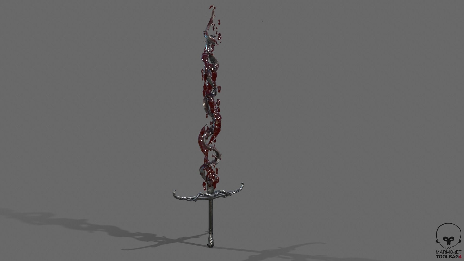 3D model Distorted Bloody Sword VR / AR / low-poly | CGTrader