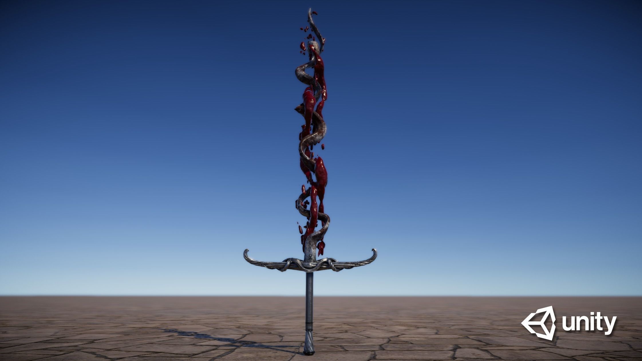 3D model Distorted Bloody Sword VR / AR / low-poly | CGTrader