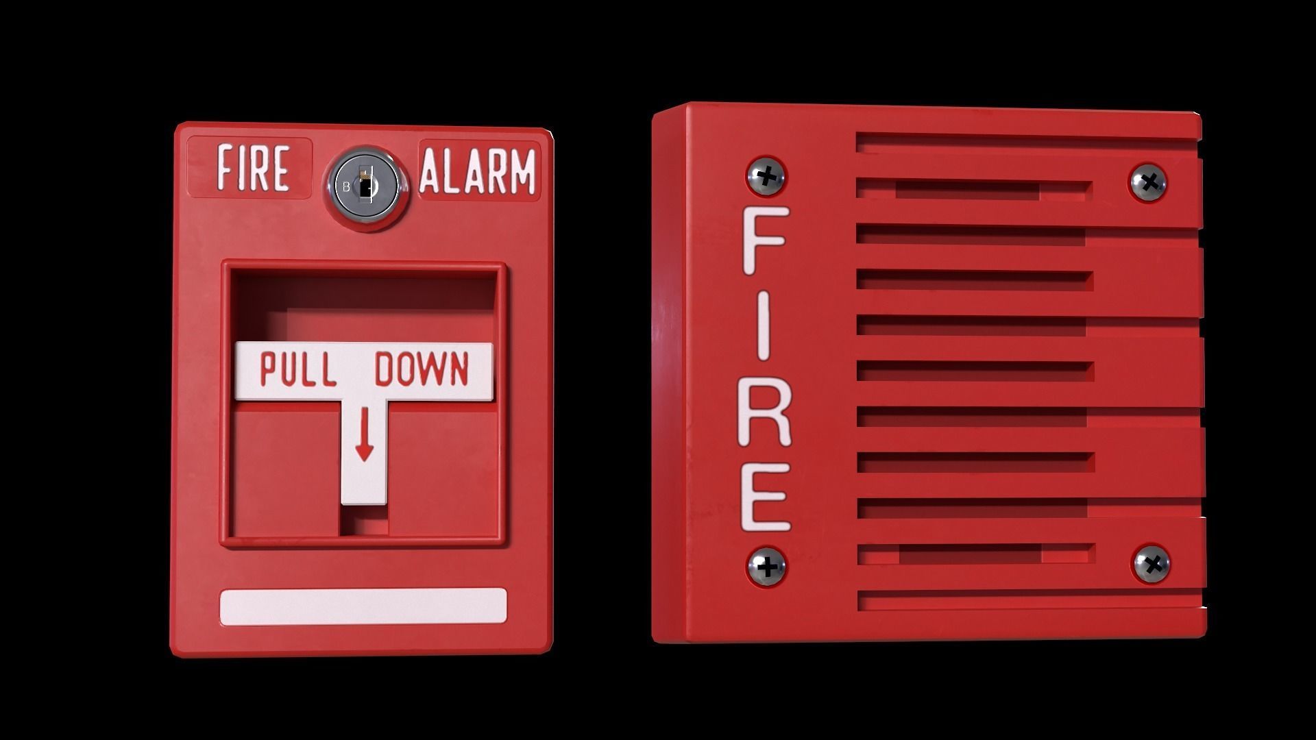 3D model Fire Alarm VR / AR / low-poly | CGTrader