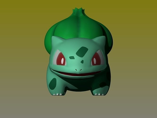 Pokemon Bulbasaur 3D Model for 3D Printing free 3D model 3D printable ...
