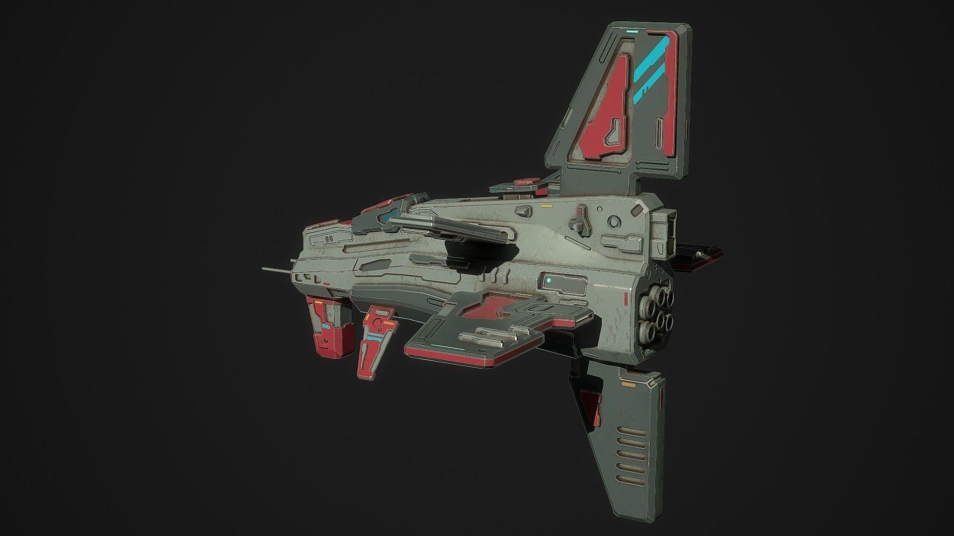 3D model Sci fi scout spaceship VR / AR / low-poly | CGTrader