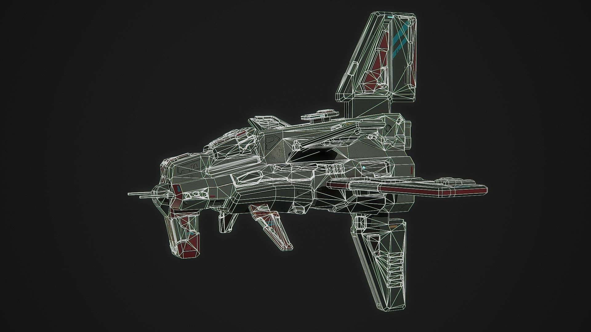 3D model Sci fi scout spaceship VR / AR / low-poly | CGTrader