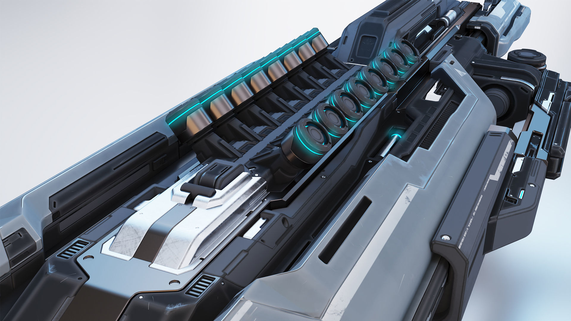 Sci-Fi Heavy Weapon 3D model | CGTrader