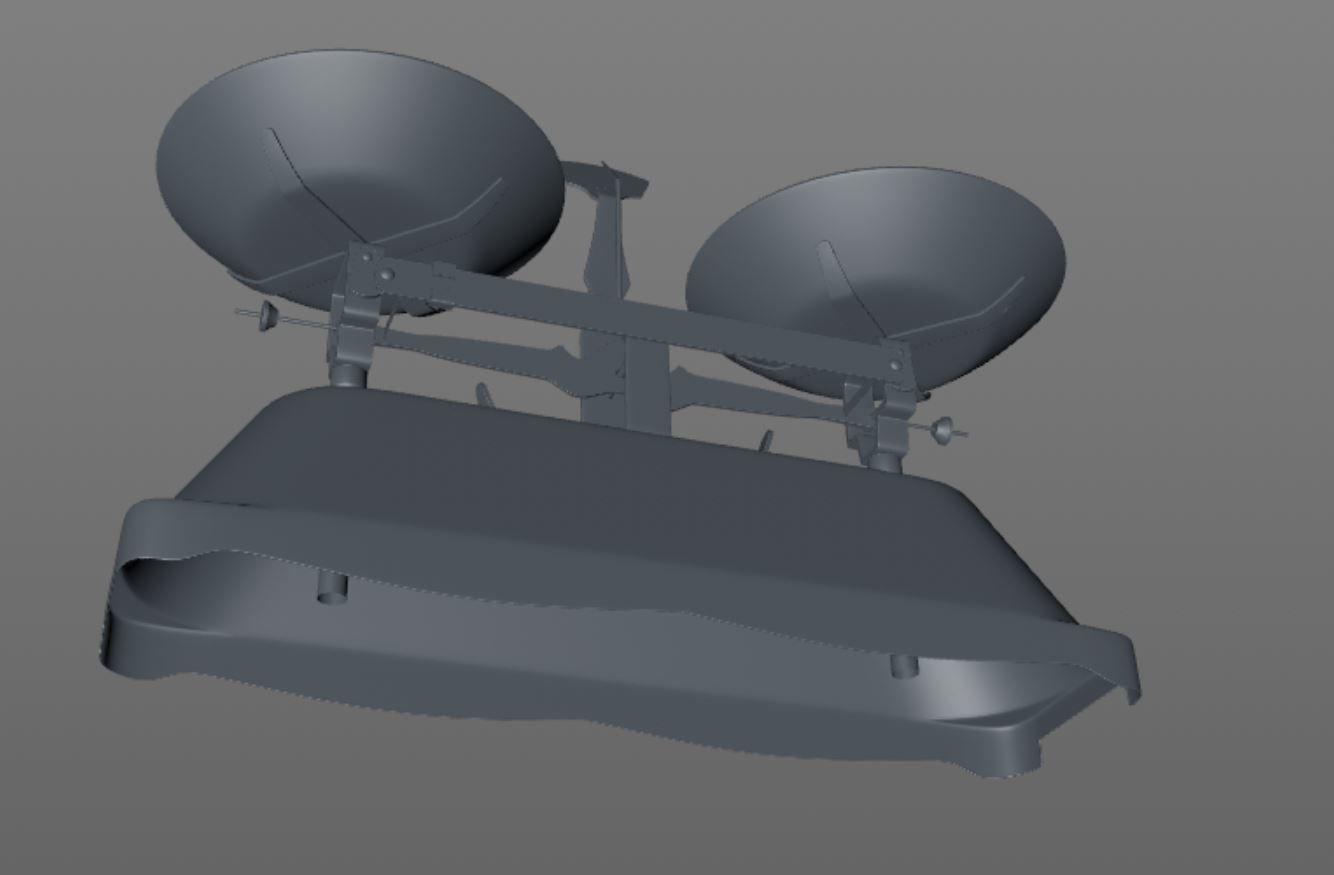 Lab Mechanical Balance Scale 3D model | CGTrader