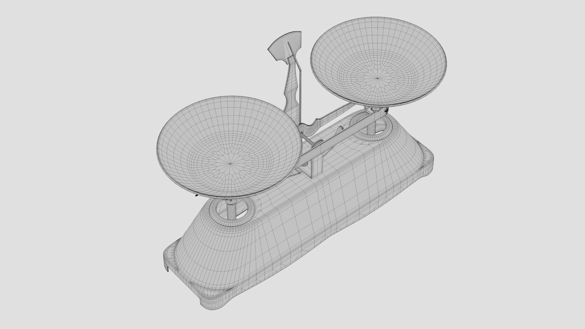 Lab Mechanical Balance Scale 3D model | CGTrader