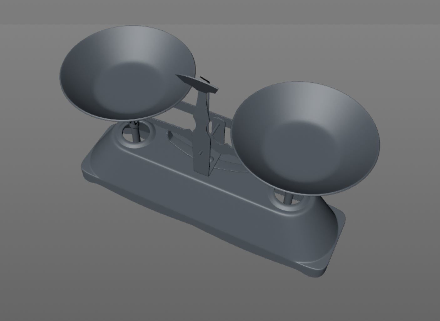 Lab Mechanical Balance Scale 3D model | CGTrader