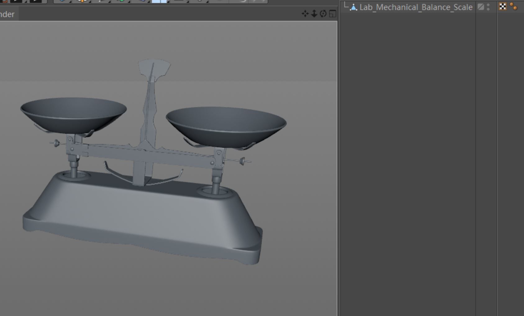 Lab Mechanical Balance Scale 3D model | CGTrader