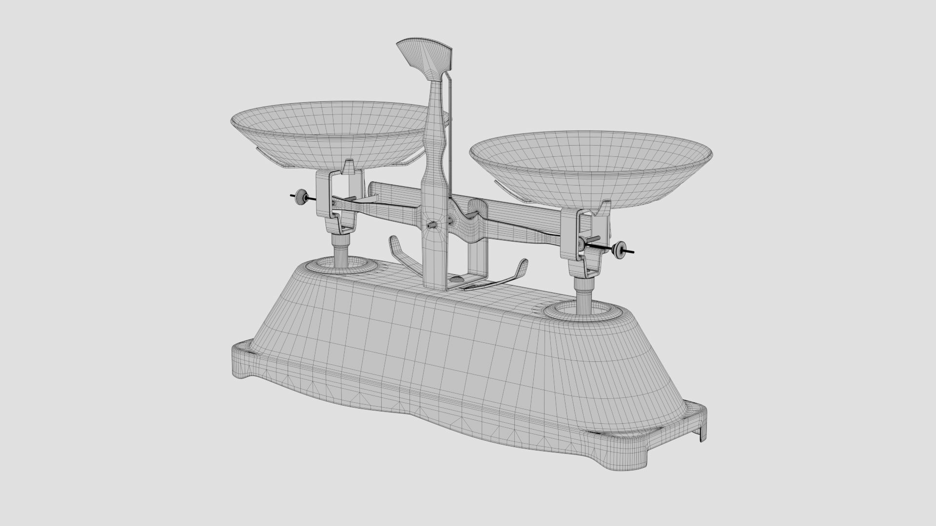 Lab Mechanical Balance Scale 3D model | CGTrader