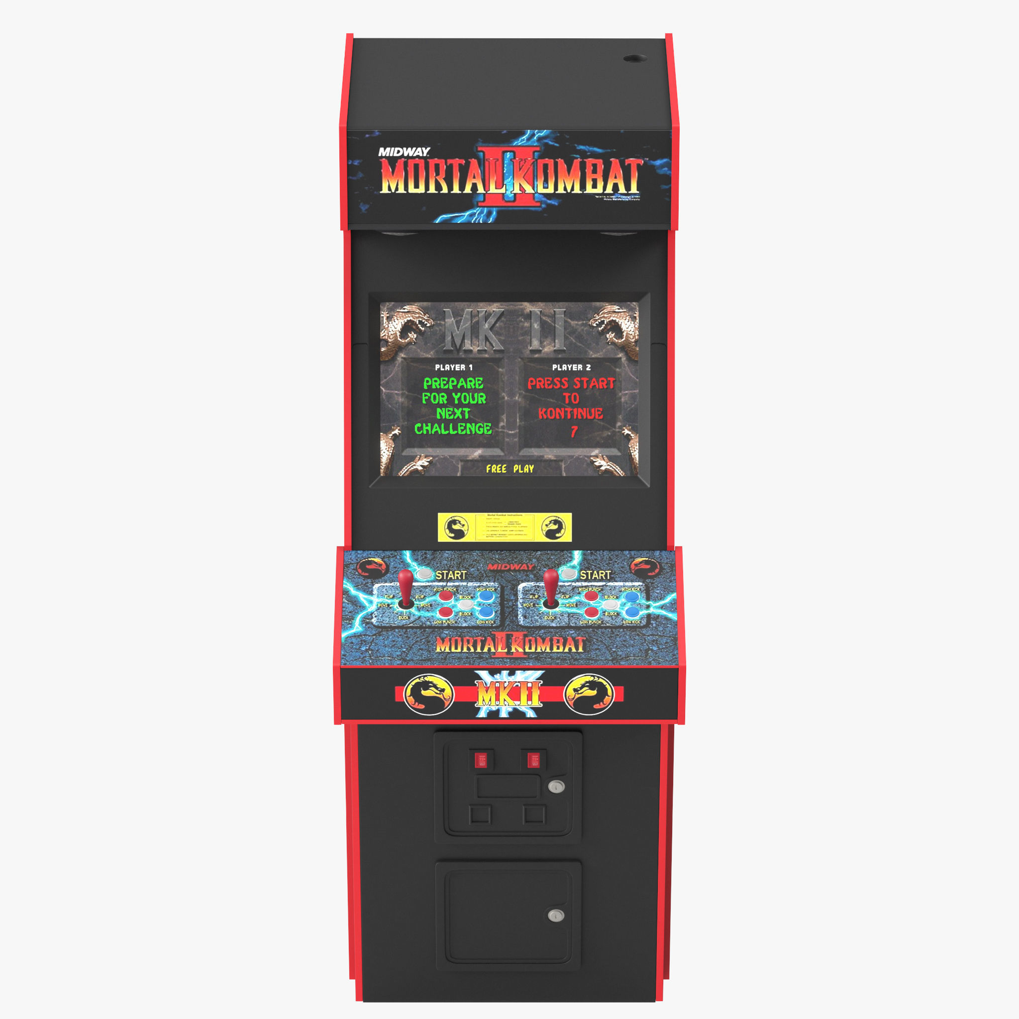 Mortal Kombat Arcade Game 3D model | CGTrader