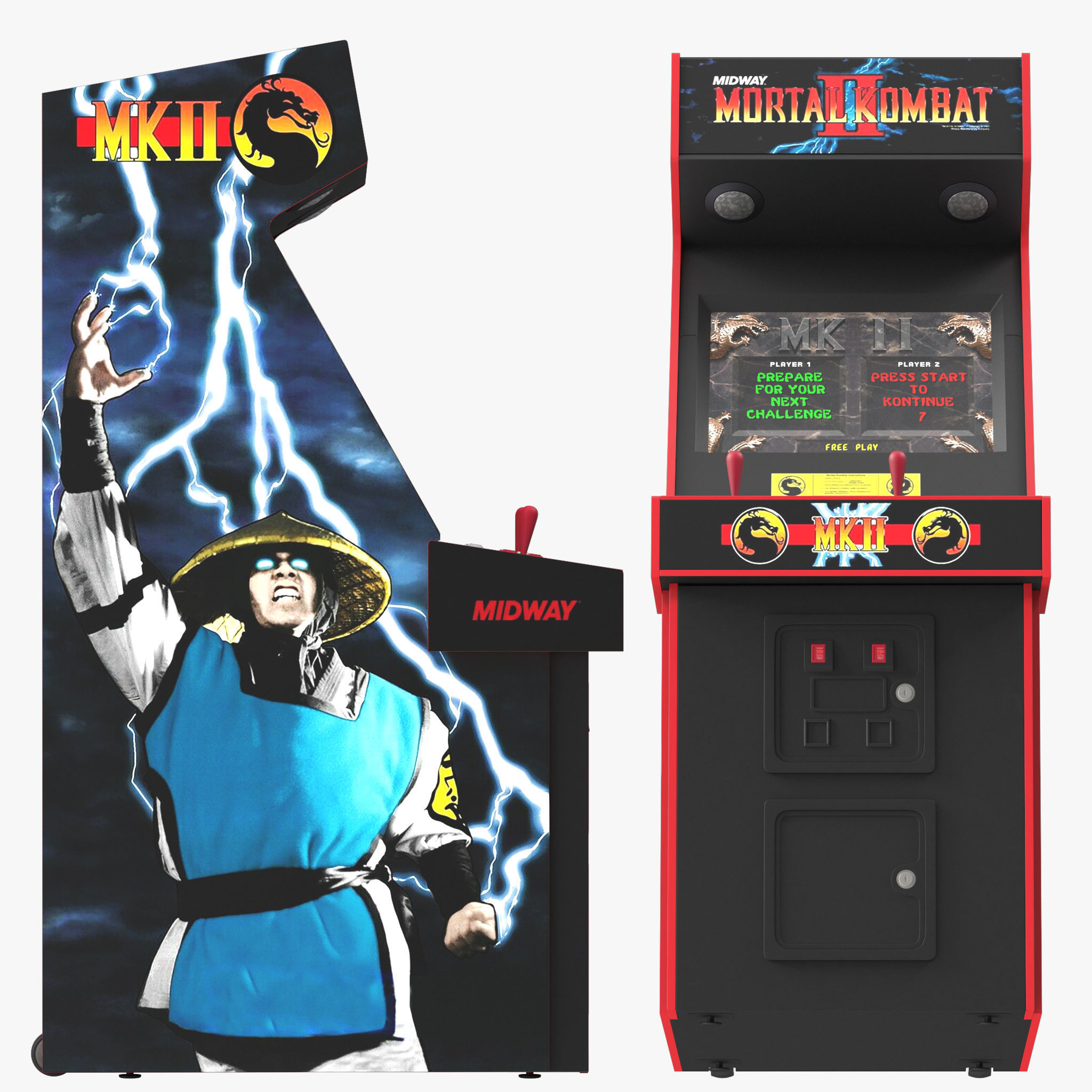 Mortal Kombat Arcade Game 3D model | CGTrader