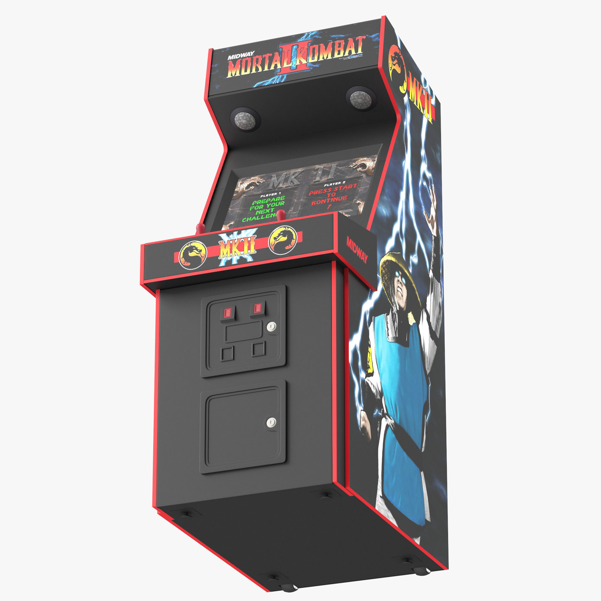 Mortal Kombat Arcade Game 3D model | CGTrader