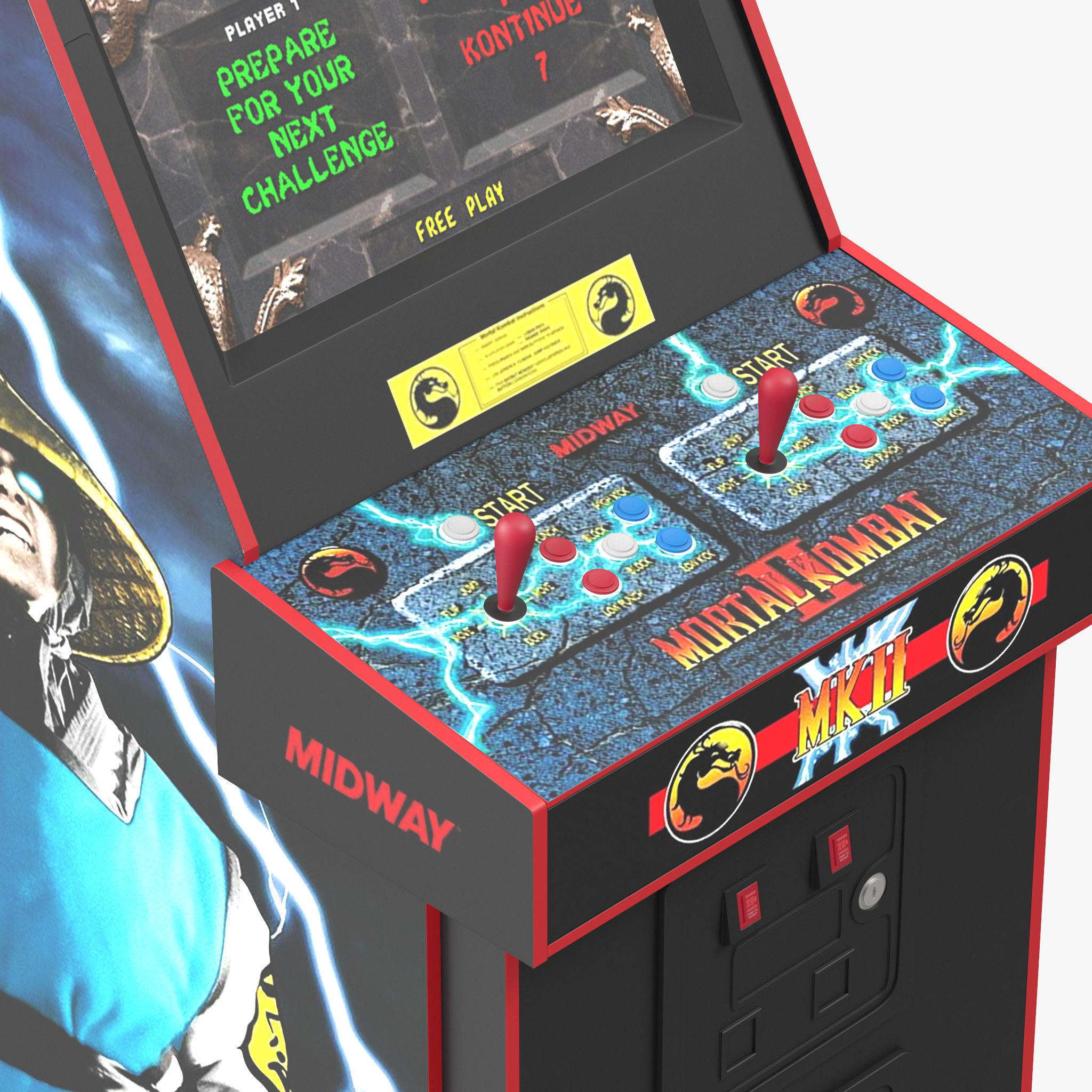 Mortal Kombat Arcade Game 3D model | CGTrader