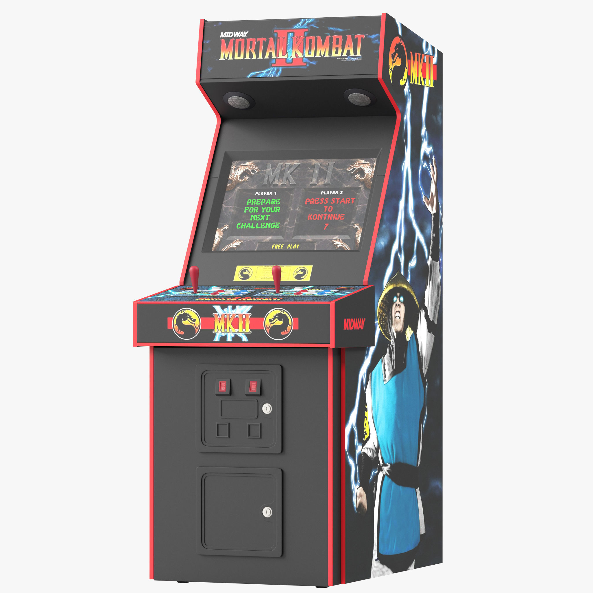Mortal Kombat Arcade Game 3D model | CGTrader