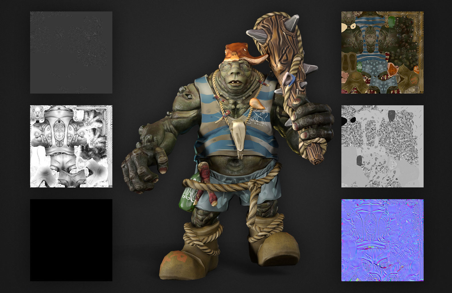 3D model Troll 3D Stylized Game-ready Model VR / AR / low-poly | CGTrader