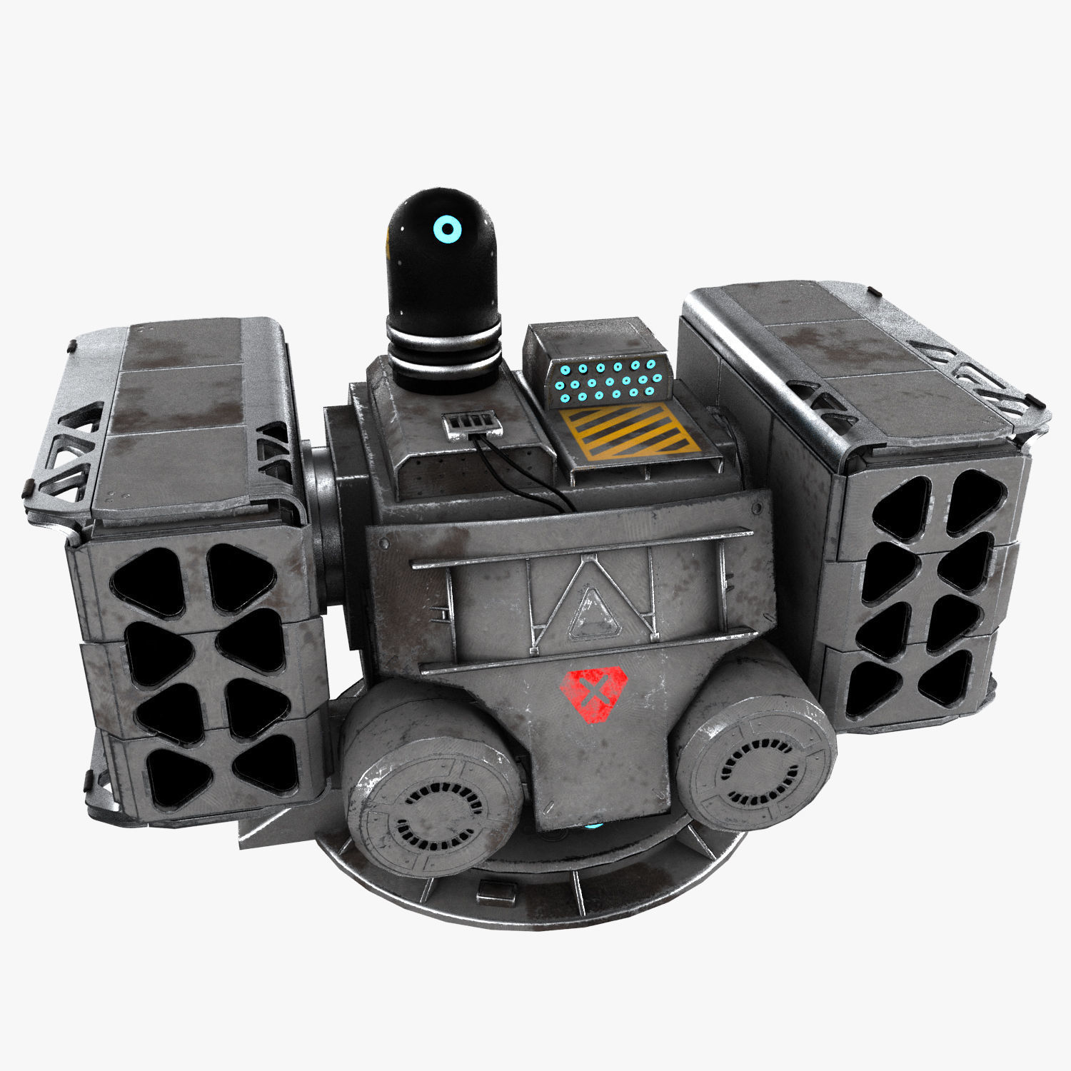3D model Sci-fi Turret Rocket Launcher VR / AR / low-poly | CGTrader