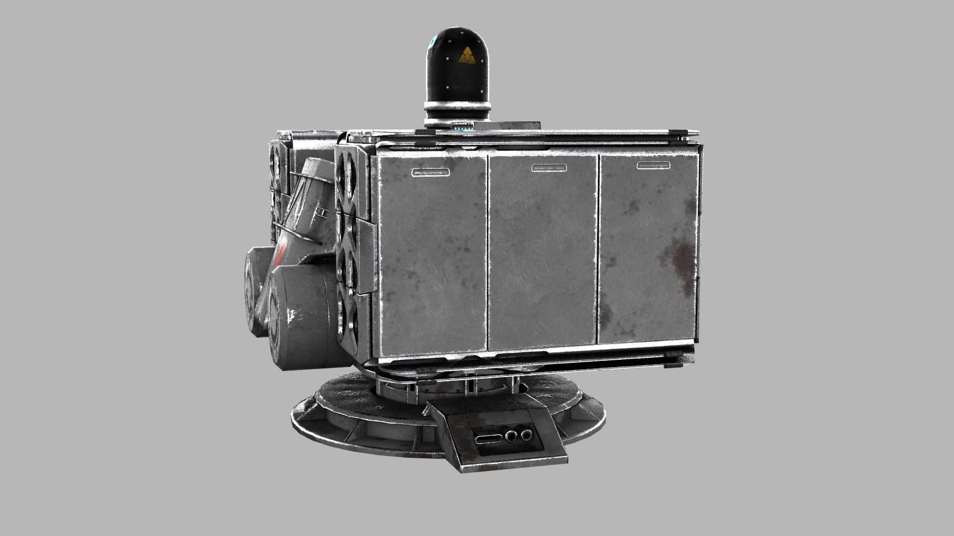 3D model Sci-fi Turret Rocket Launcher VR / AR / low-poly | CGTrader