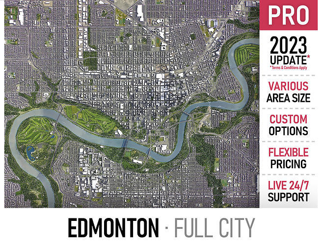 3D model Edmonton VR / AR / low-poly | CGTrader