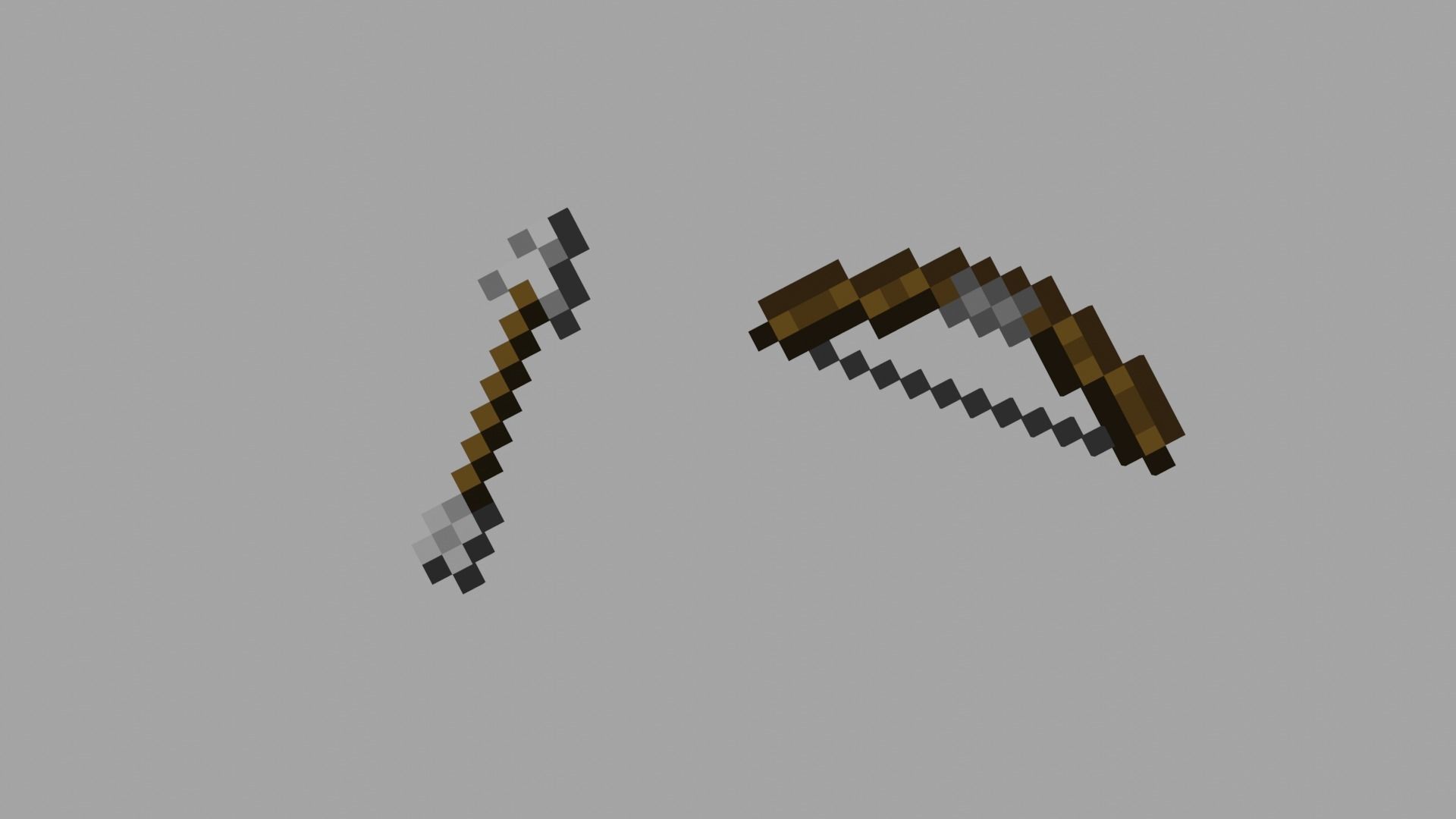 Minecraft Bow and Arrow free VR / AR / low-poly 3D model | CGTrader