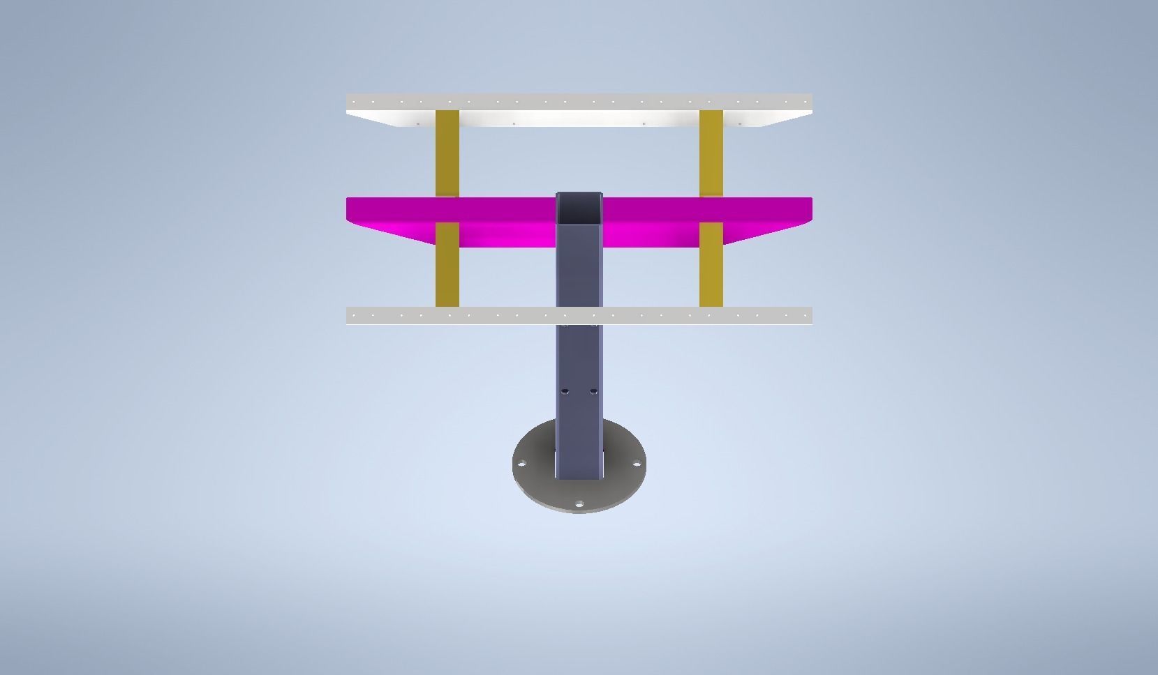 Steel frame of the table 3D model | CGTrader