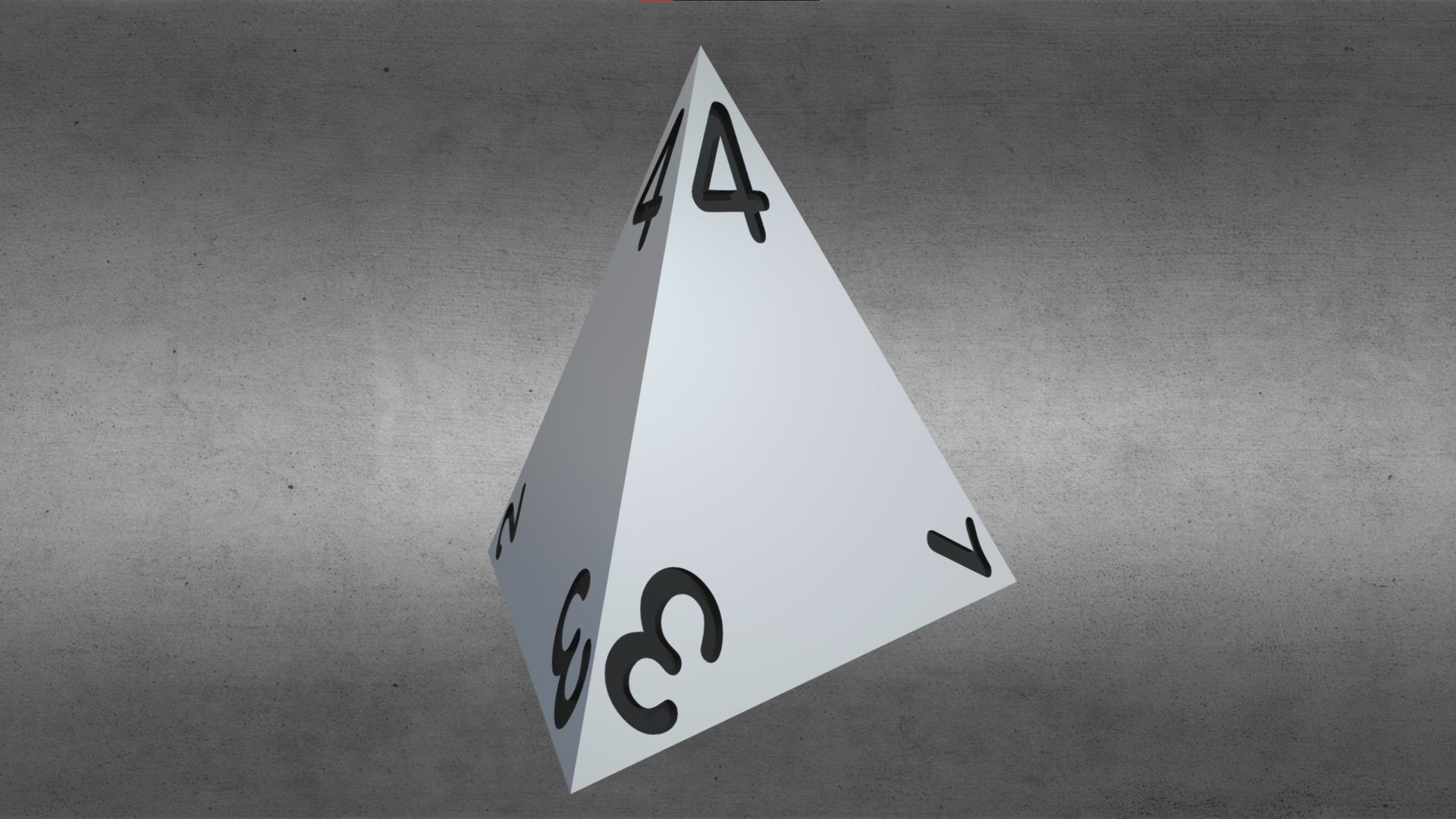 Dungeons and Dragons D4 Die 3D model | CGTrader