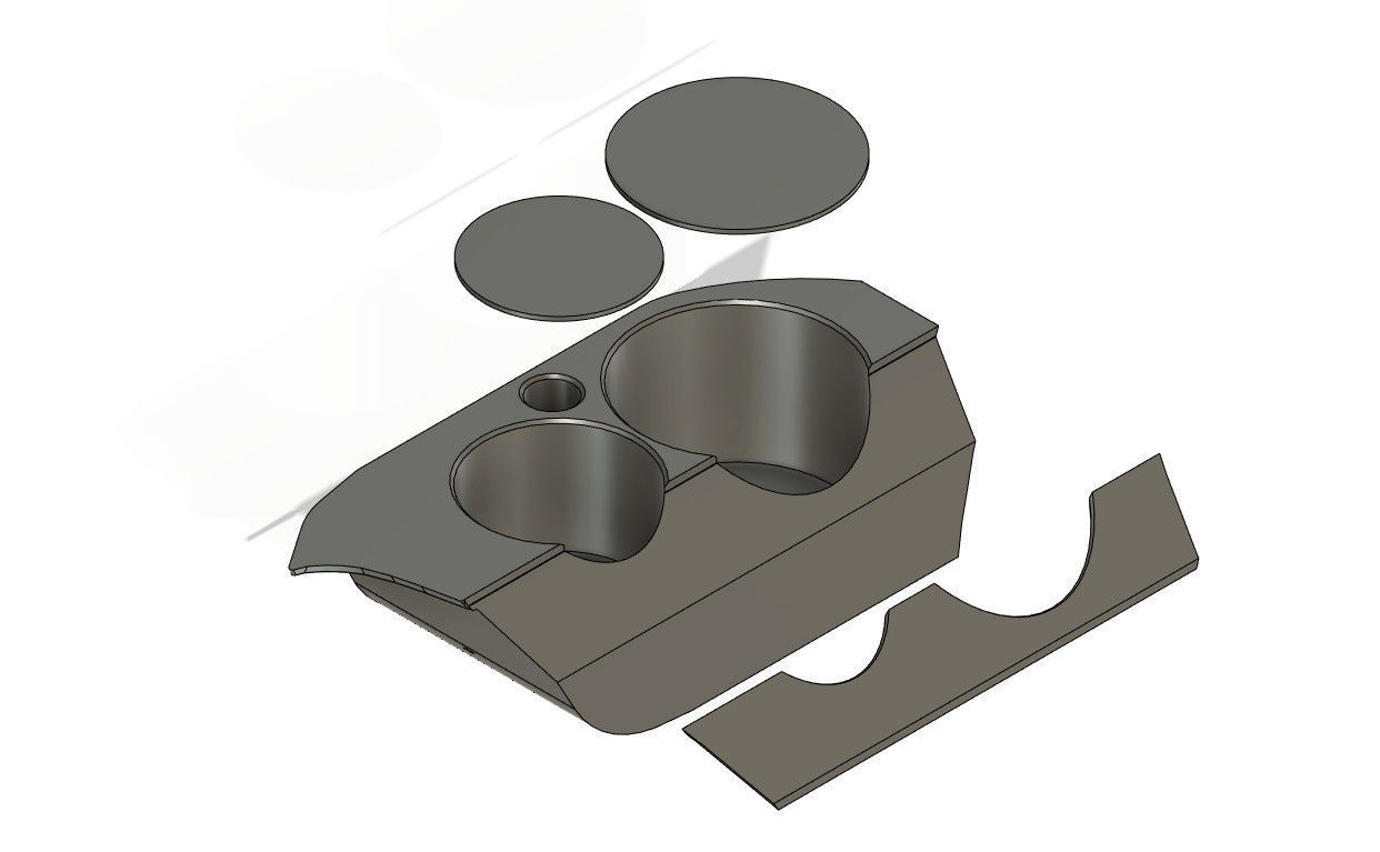 Skoda Octavia mk1 Cup and Beverage holder 3D model 3D printable | CGTrader