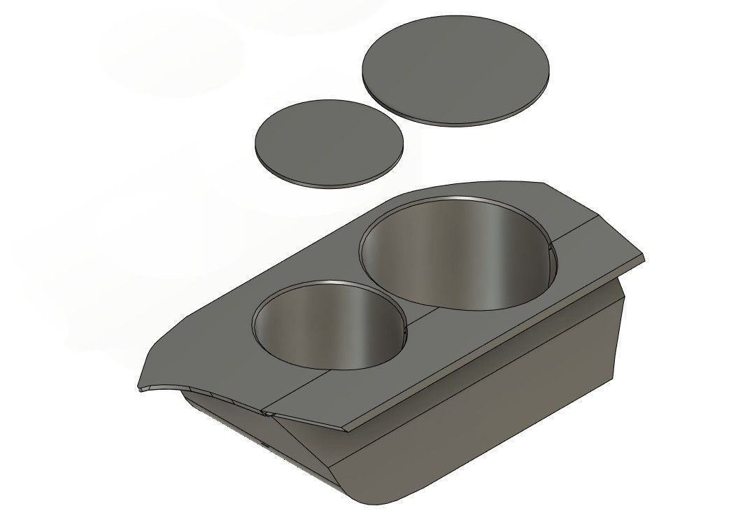 Skoda Octavia mk1 Cup and Beverage holder 3D model 3D printable | CGTrader