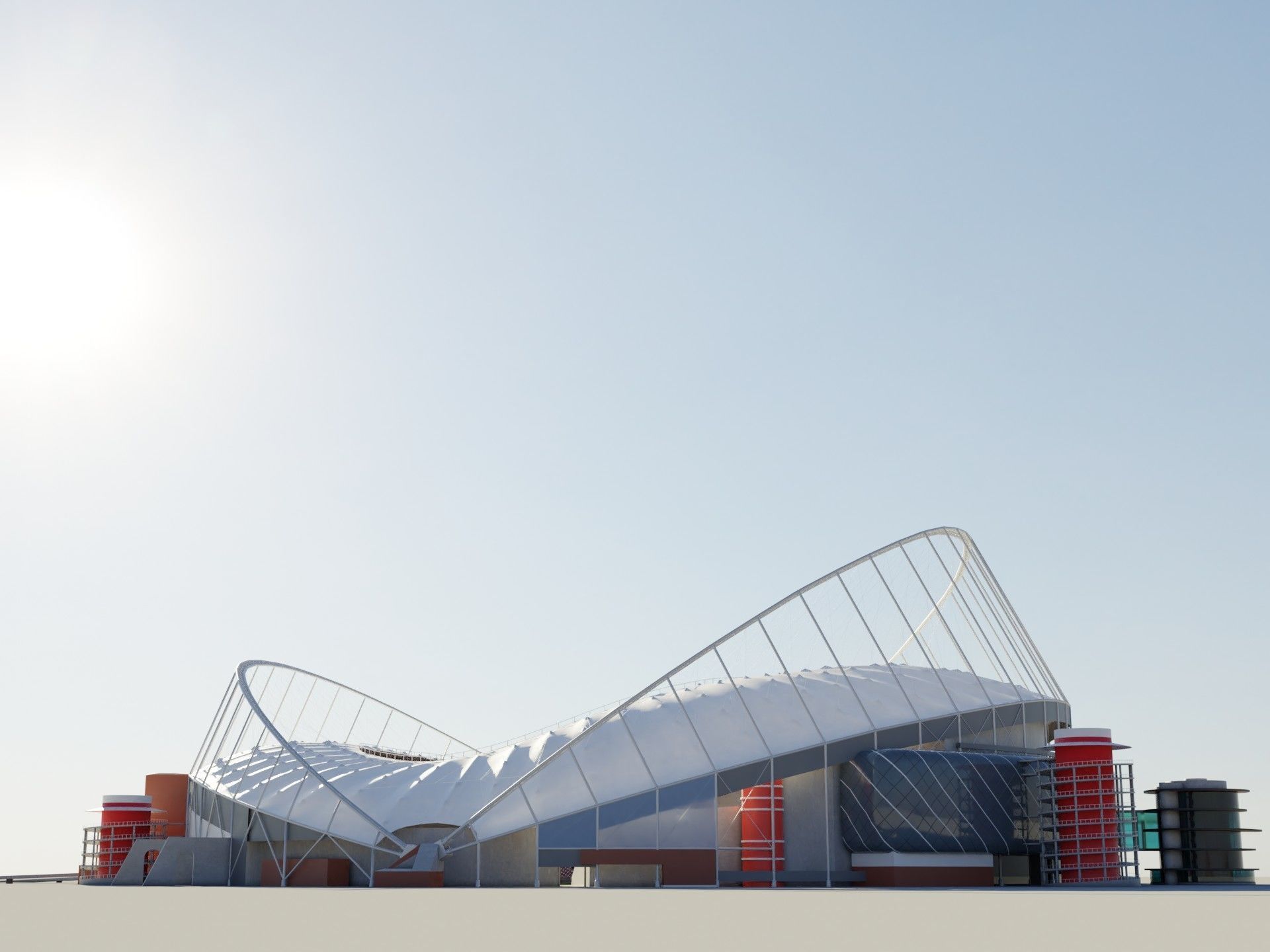 Khalifa International Stadium fifa world cup 2022 qatar 3D model | CGTrader