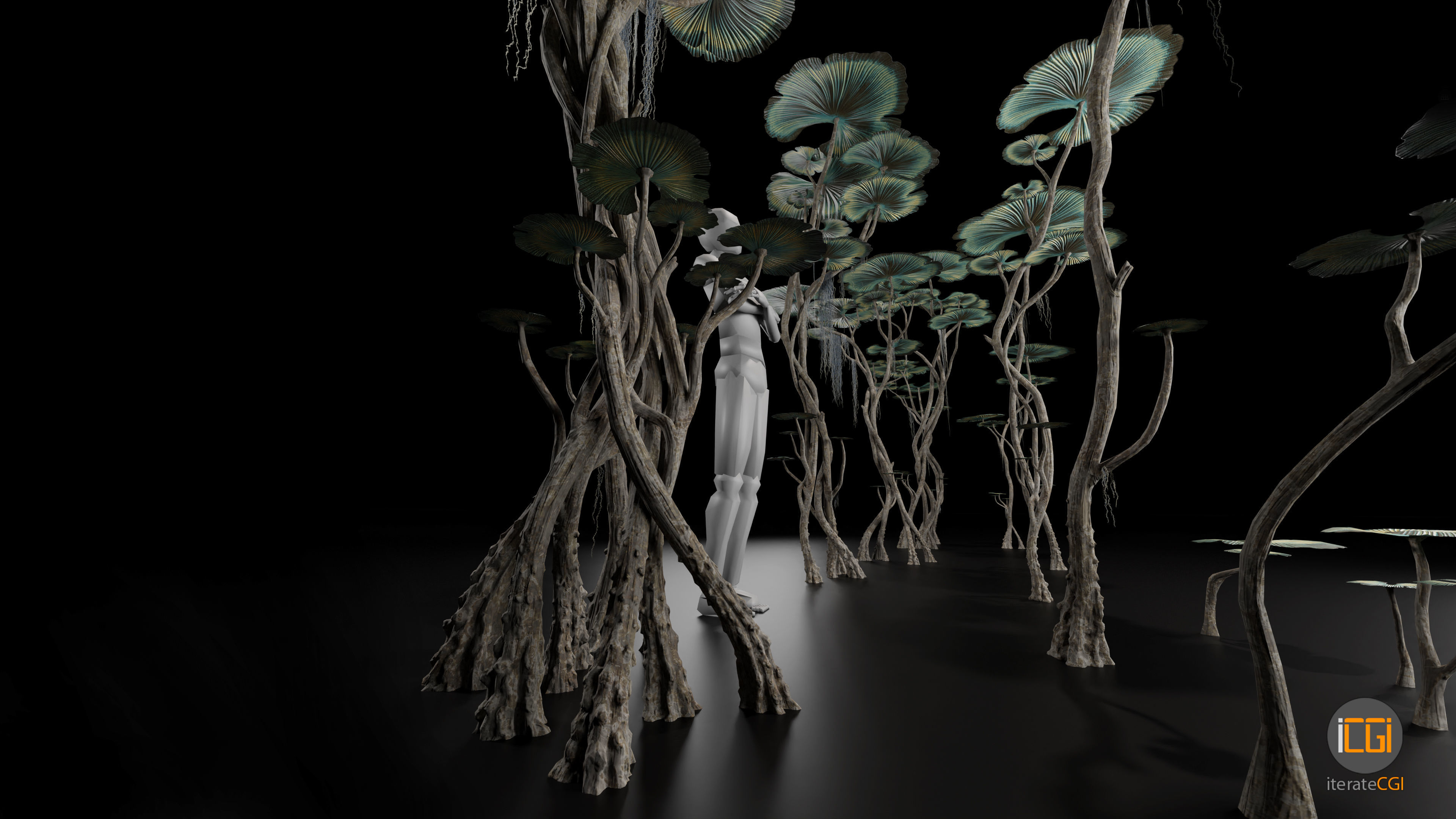 3D model Alien Swamp Plant Type1 VR / AR / low-poly | CGTrader