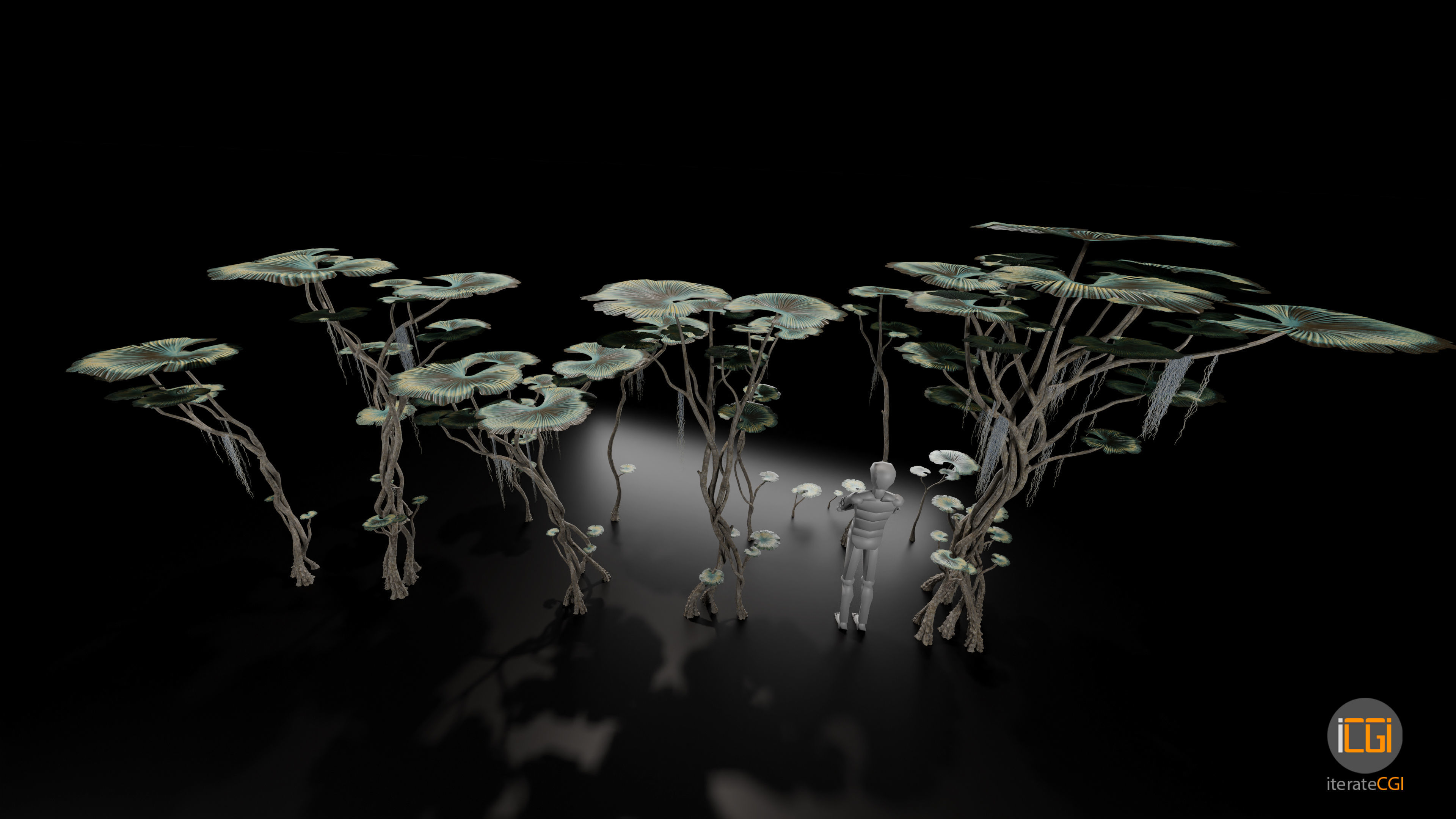3D model Alien Swamp Plant Type1 VR / AR / low-poly | CGTrader