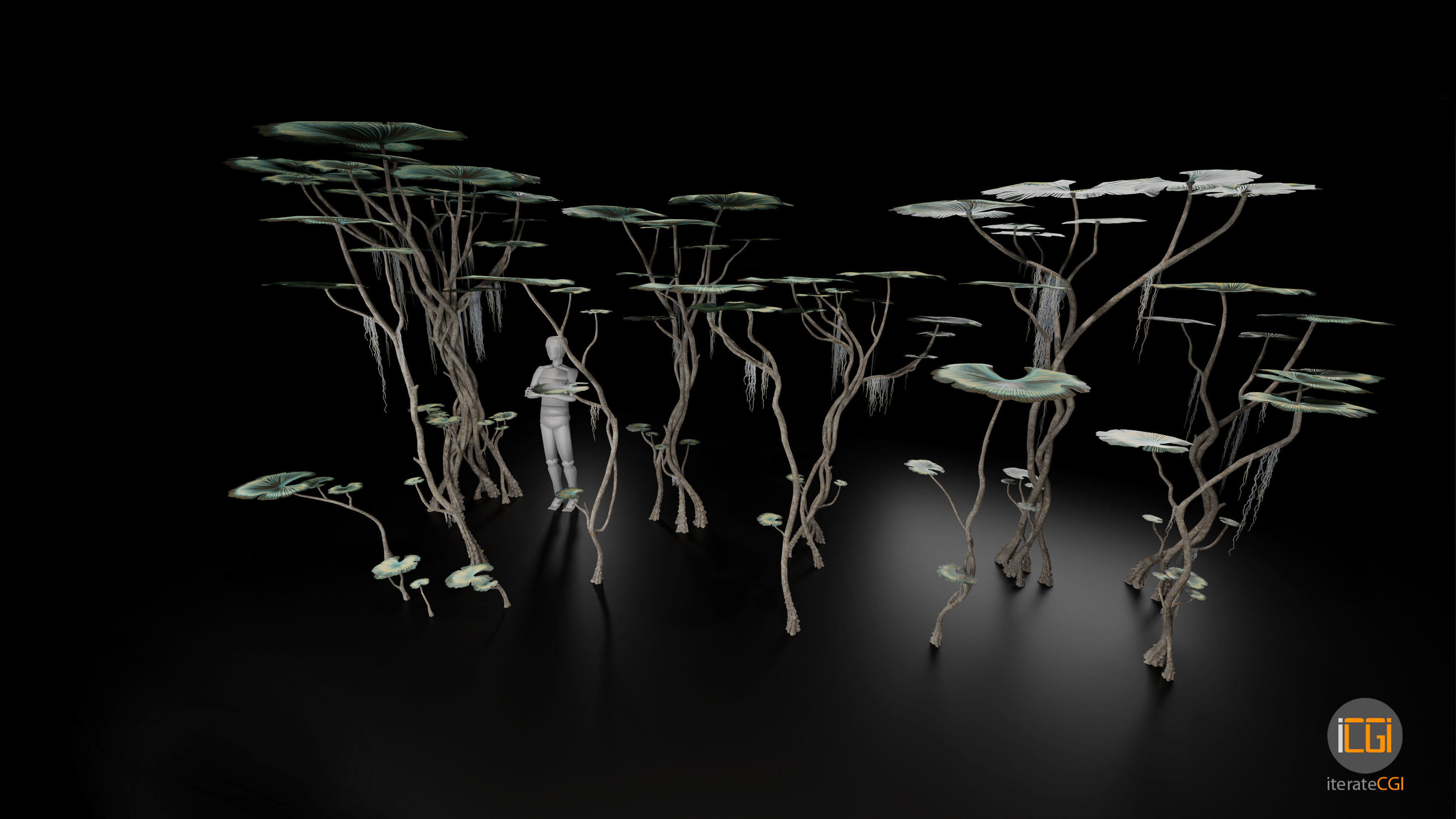 3D model Alien Swamp Plant Type1 VR / AR / low-poly | CGTrader