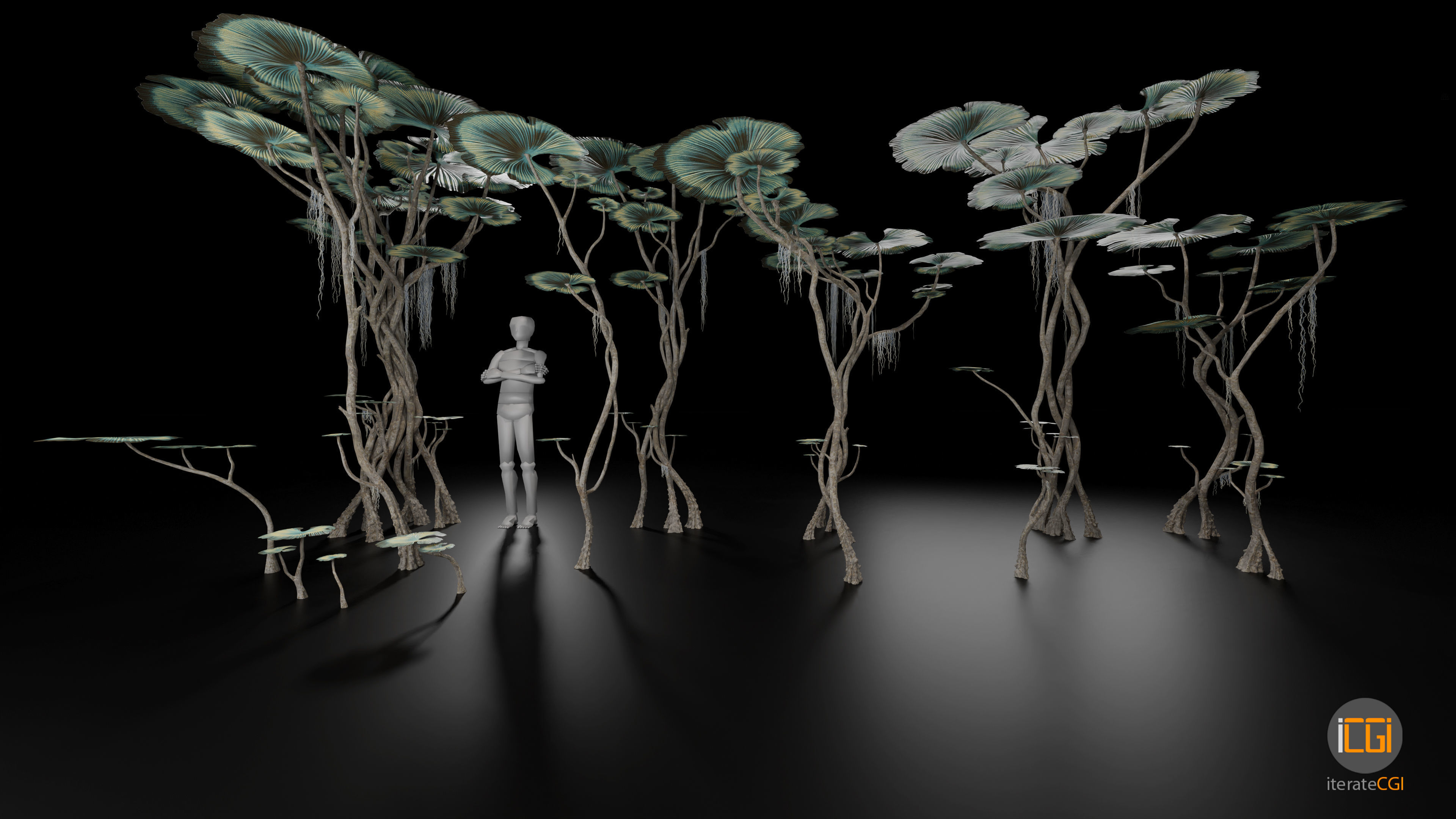 3D model Alien Swamp Plant Type1 VR / AR / low-poly | CGTrader