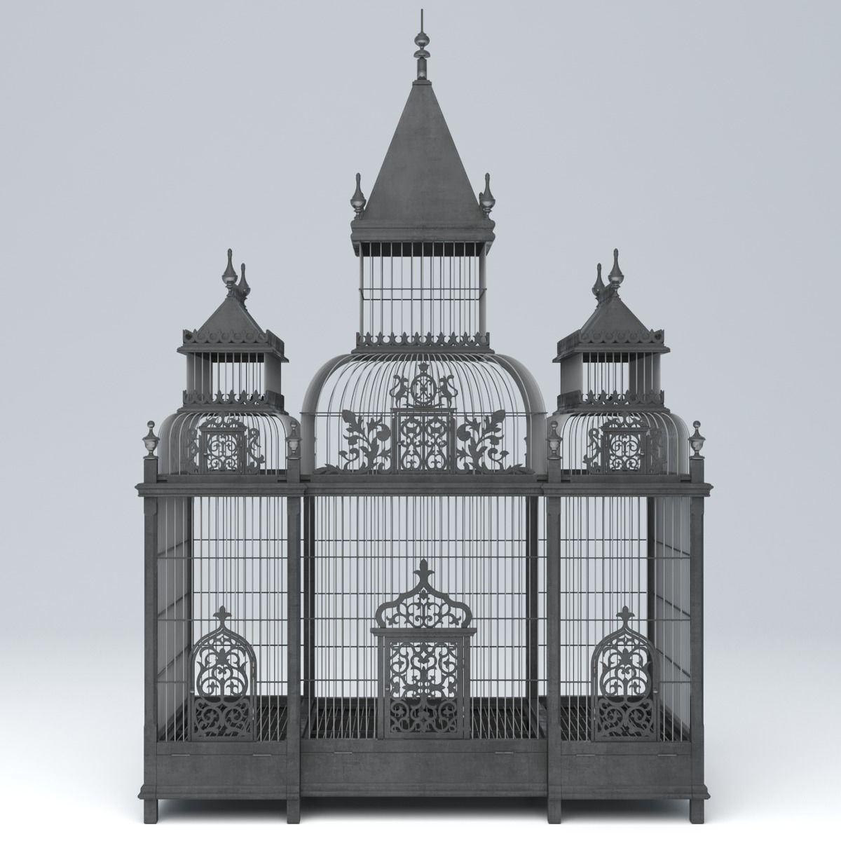 ANTIQUE BIRD CAGE 3D model | CGTrader