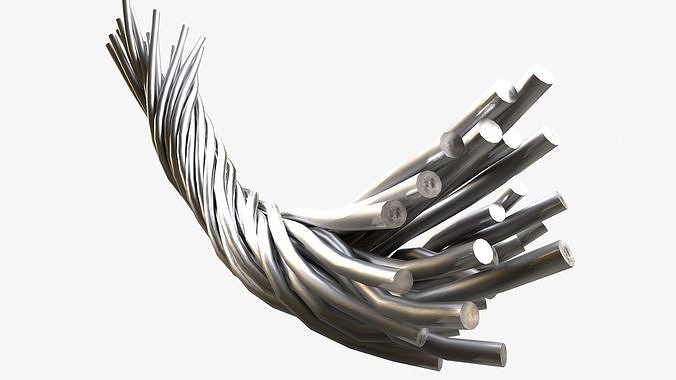3D model Metal wire cable structure VR / AR / low-poly | CGTrader