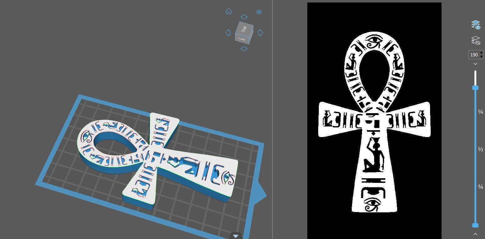 Cross Ankh 3D model 3D printable | CGTrader