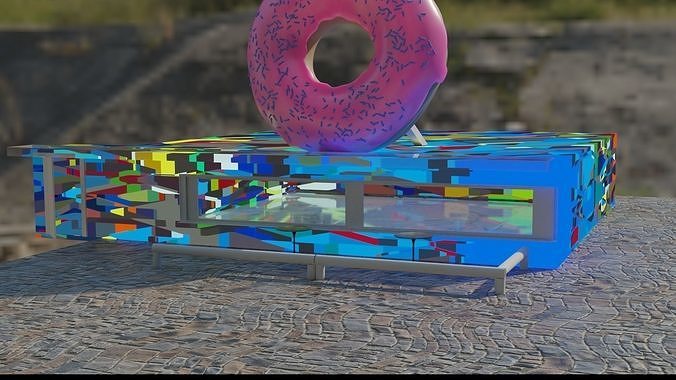 donut shop 3D model rigged | CGTrader