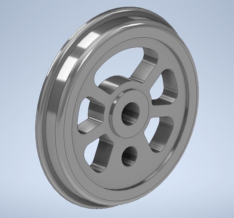 Live Steam Locomotive Kit Model - Fly Wheel Front and Rear 3D model 3D ...