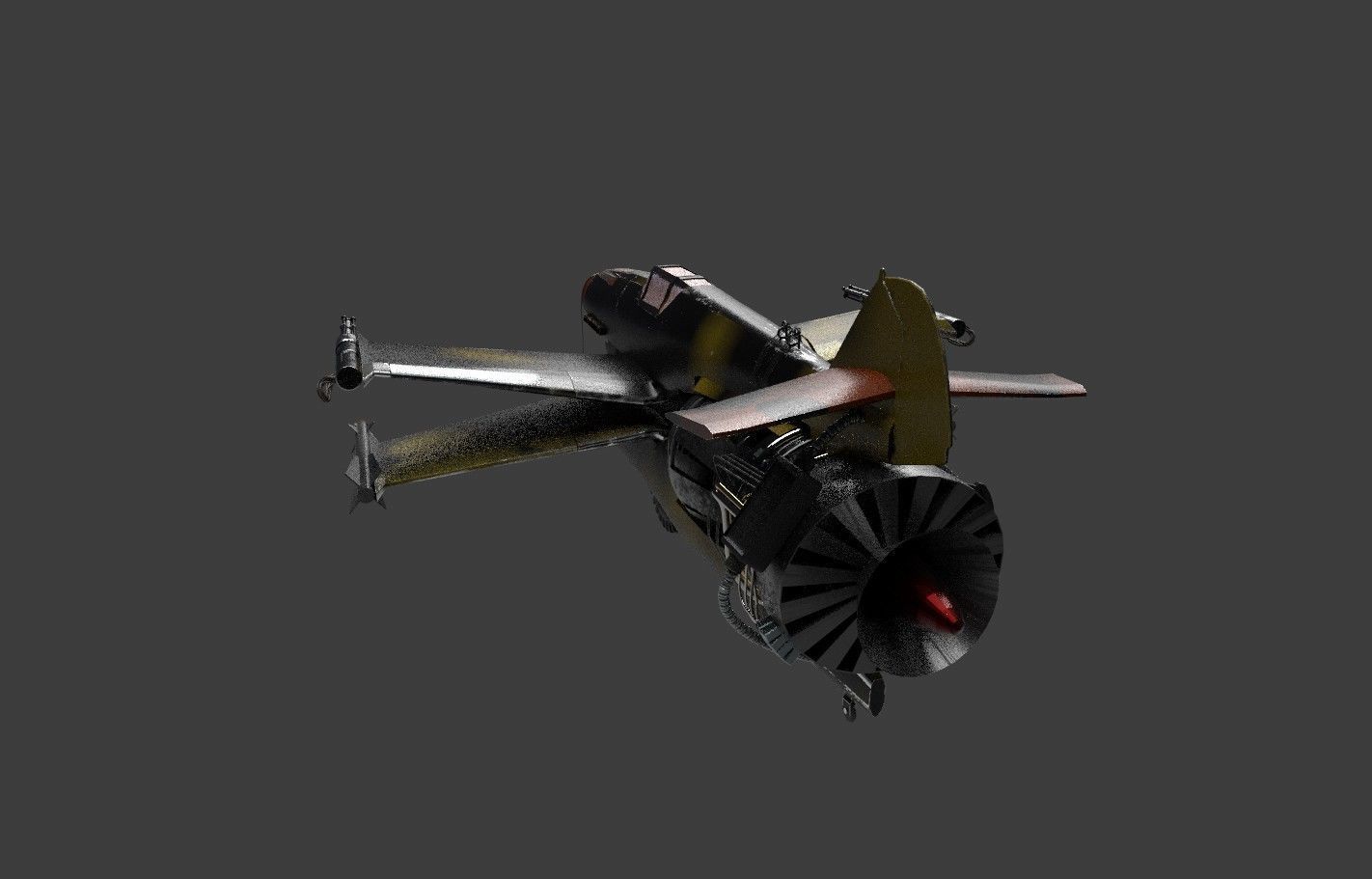 Fictional German airplane model 3D model | CGTrader